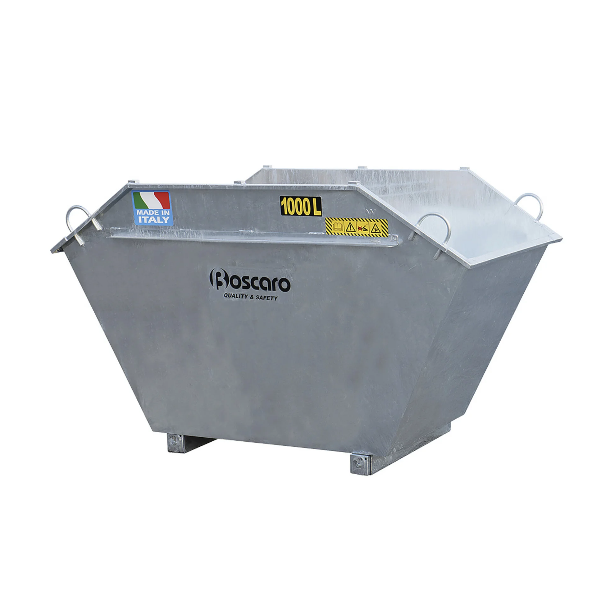 Benna zincata per rifiuti sovrapponibile - Boscaro Italia