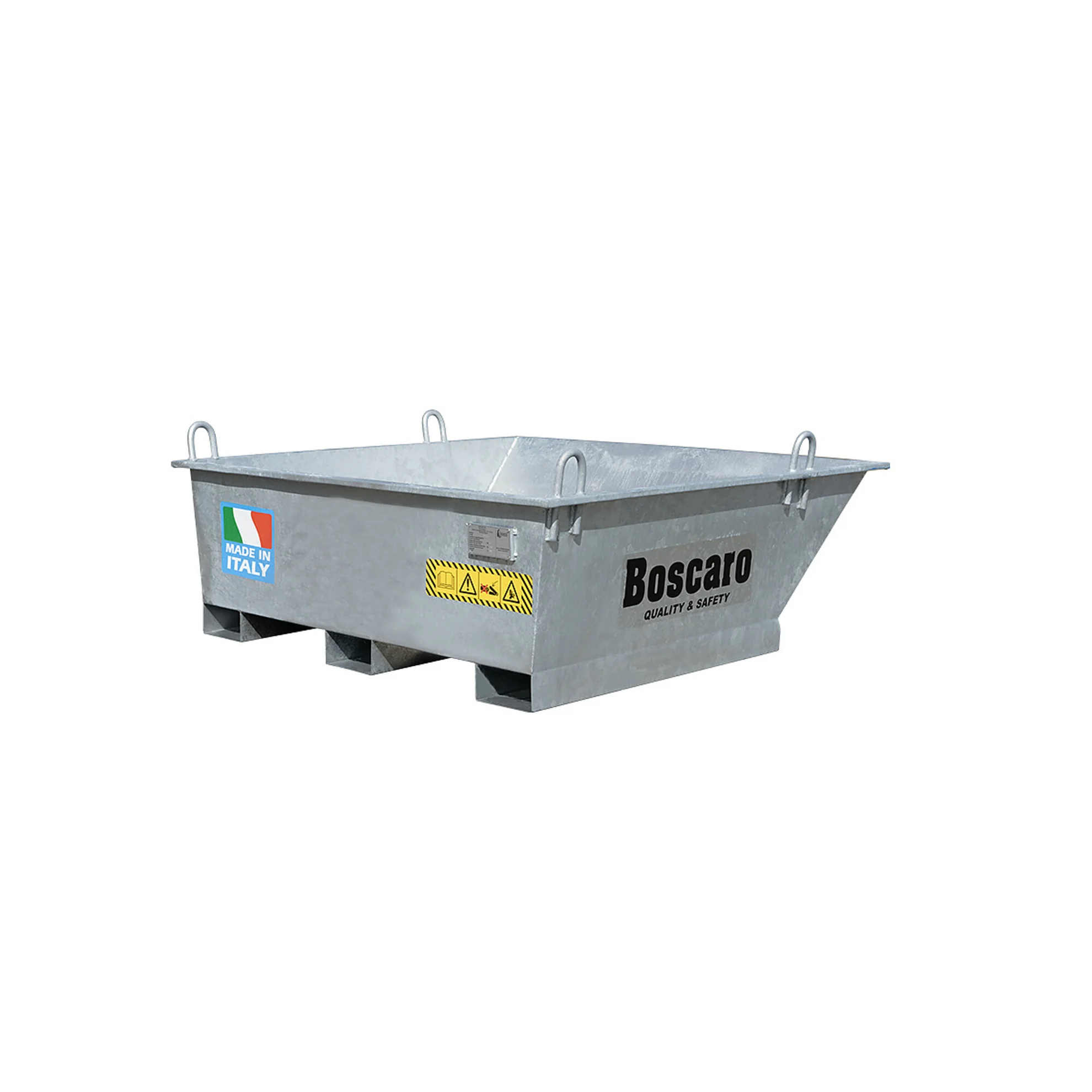 Galvanized mortar skip - Boscaro Italia